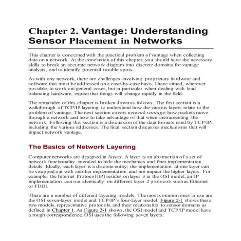 Chapter 2. vantage understanding sensor placement in networks | DOCX