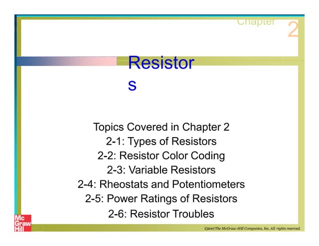 Resistor Color Coding | PDF