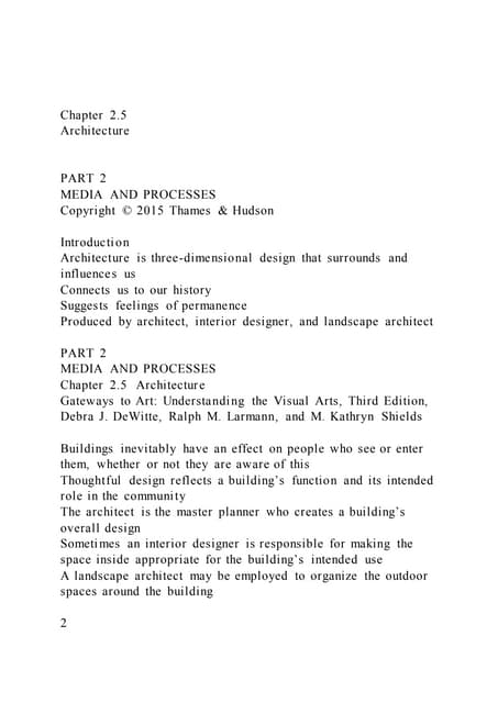 Chapter 25architecturepart 2media And Processescopy Pdf