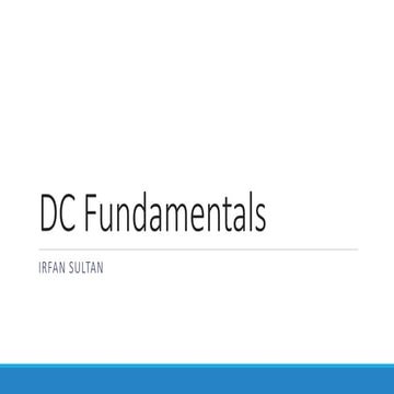 DC Fundamentals | PPTX