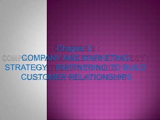 Chapter 2 - 16e - Marketing Planning and Management.pptx | Marketing ...