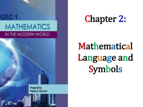 Mathematical Language and Symbols - College Math | PPT
