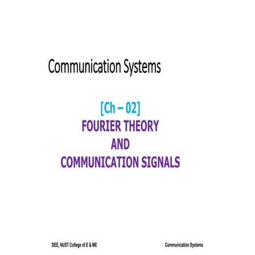 chapter 2 for communication systems course | PPT