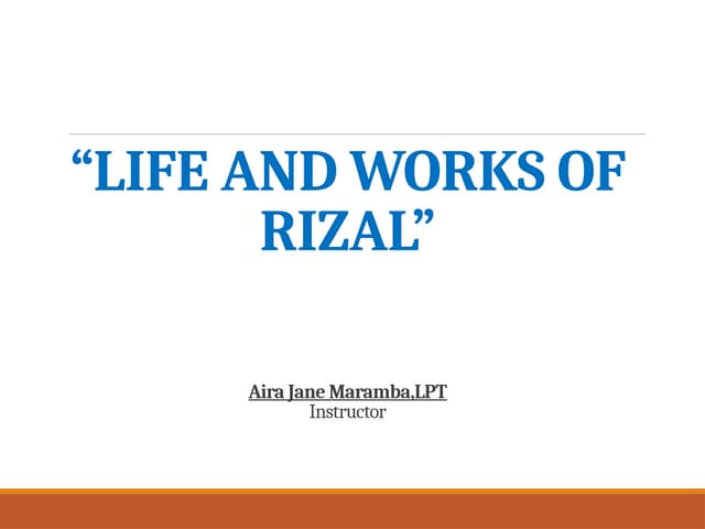 the life of jose rizal presentation .pptx