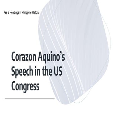 Corazon Aquino's speech | PPTX