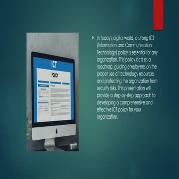 Managing Information Communication and Technology | PPTX