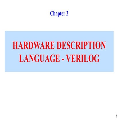 Hardware Description Language - Verilog.pdf