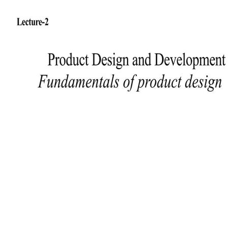 Core principles of product design basics | PPTX