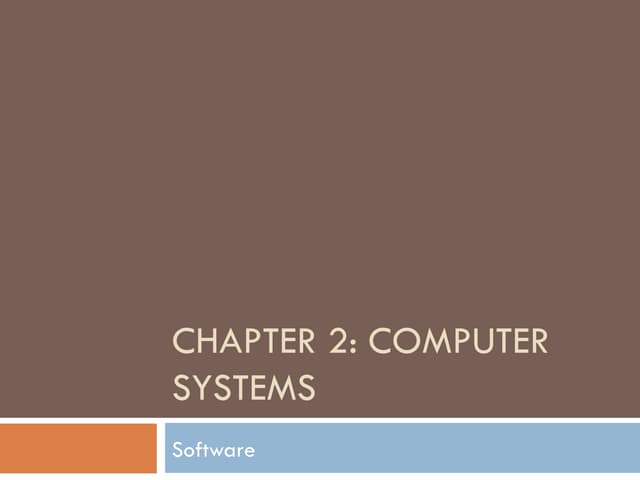 Computer Software & its Types | PPTX