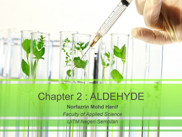 Aldehyde and ketone | PPTX