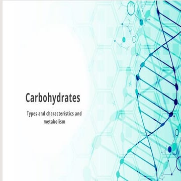 Carbohydrate chapter nutrition powerpoin | PPTX