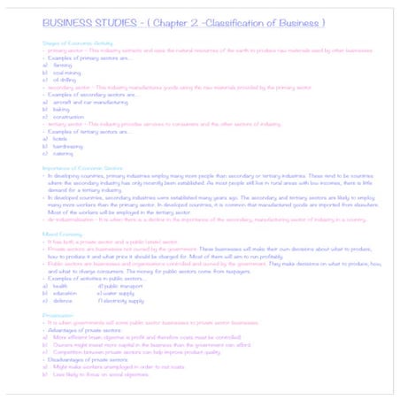 Chapter 2 classification of business | PDF