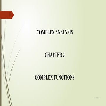 Chapter 2-Complex Analysis (3).ppt Engineering | PPTX