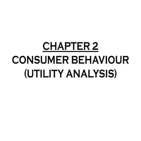 Chapter 2 consumer behaviour | PDF | Home Utilities | Personal Finance