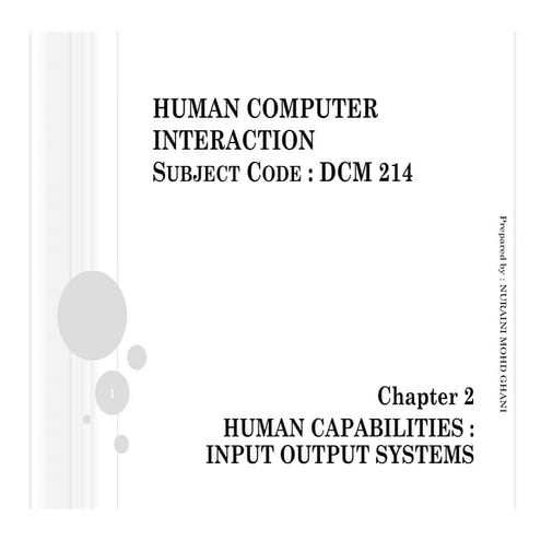 Chapter 2 human capabilities, input output systems | PDF | Physics | Science