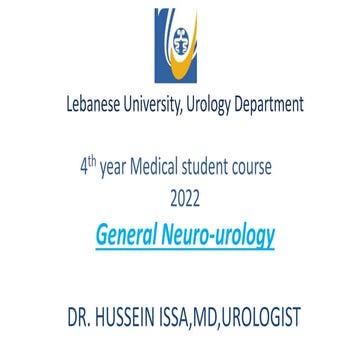 Chapter 2 - Neuro-urology.jjjjjjjjjjjjjj | PDF
