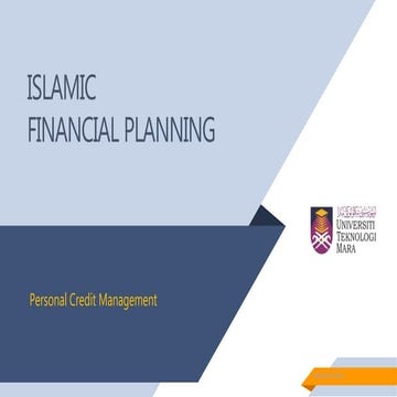 Chapter 2 Personal Credit Management | PPTX