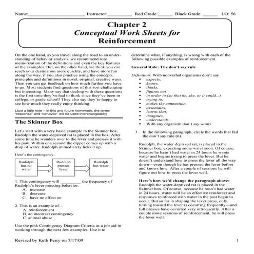Chapter 2: Reinforcement | PDF