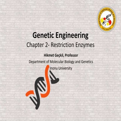 Chapter 2 restriction enzymes | PPTX