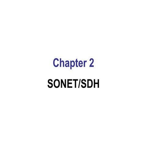 Synchronous optical networking (SONET) | PDF
