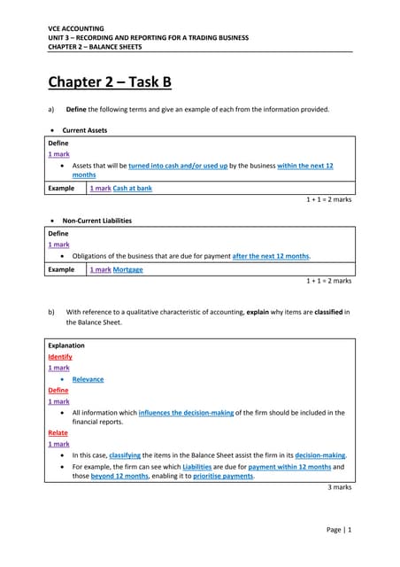 2015 Unit 3 VCE Accounting SAC Timeline | PDF