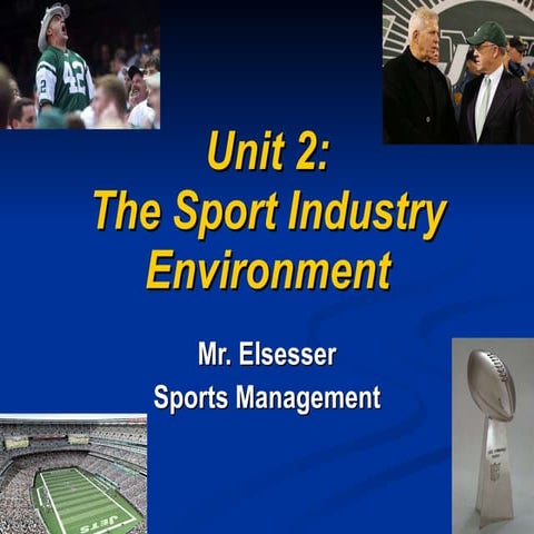 Chapter 2 - The Sport Industry Environment Notes | PPT