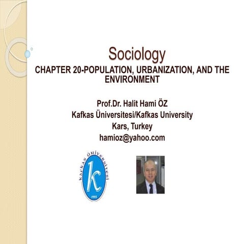Chapter 20 population, urbanization, and the environment | PPTX