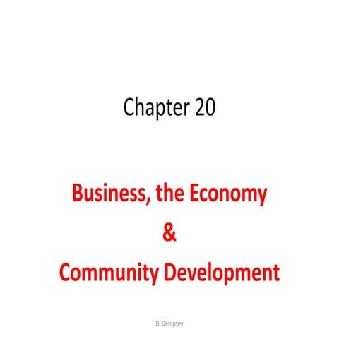 Chapter 20 lc business business the economy com dev | PPTX