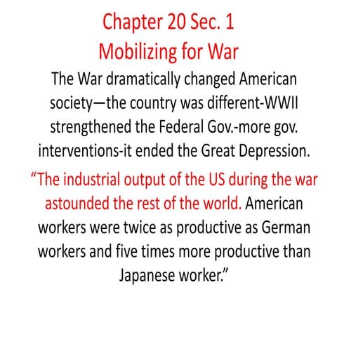 Chapter 20 sec | PPT