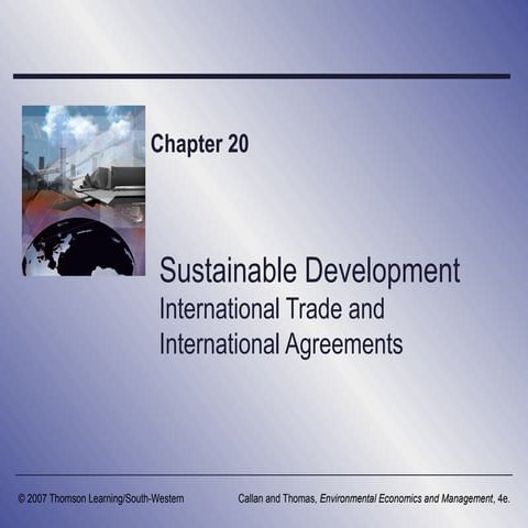 Chapter20 Sustainable development international trade and international ...