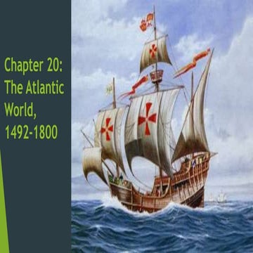The Atlantic World, 1492-1800 | PPTX