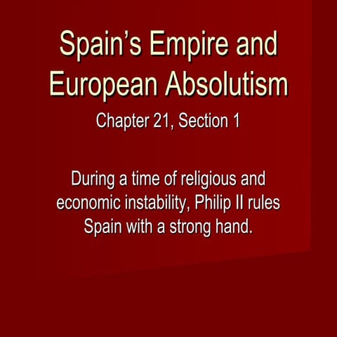 Absolutism and revolution | PPTX