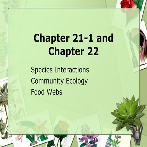 Chapter 21 and 22 | PPT