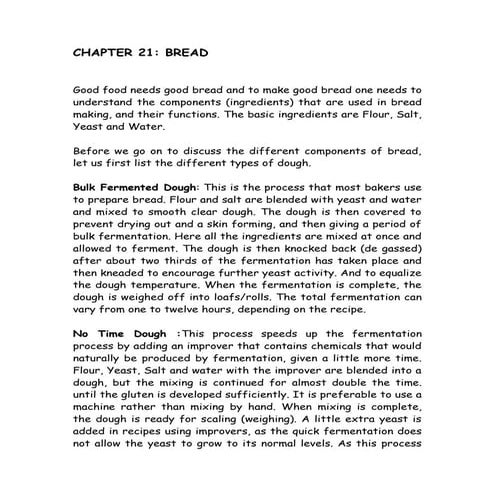 Chapter 21 bread | DOC