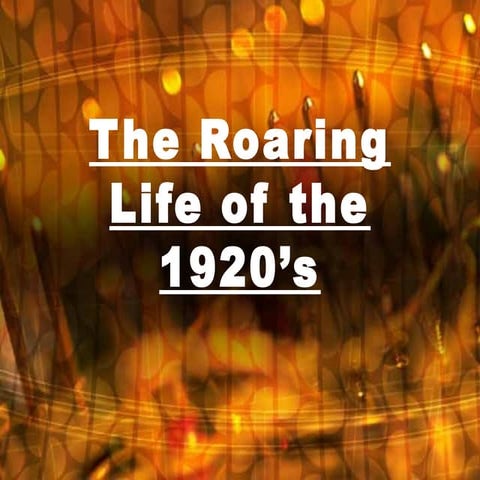 The roaring twenties in america | PPT
