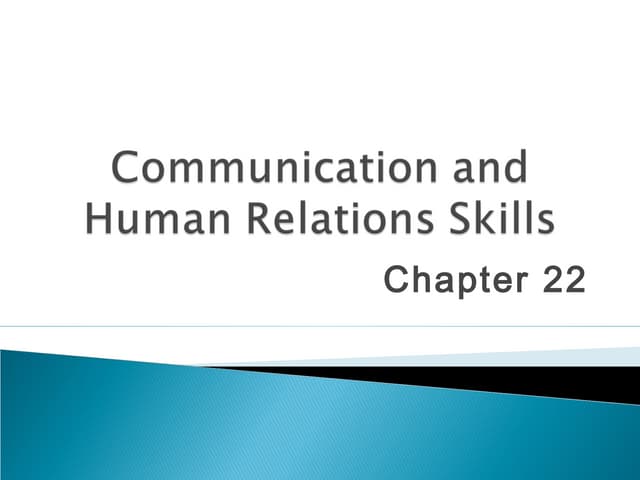Human Relations Skills