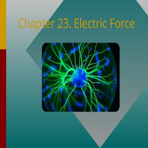 Science book : physics teaching about the electric force. | PPTX