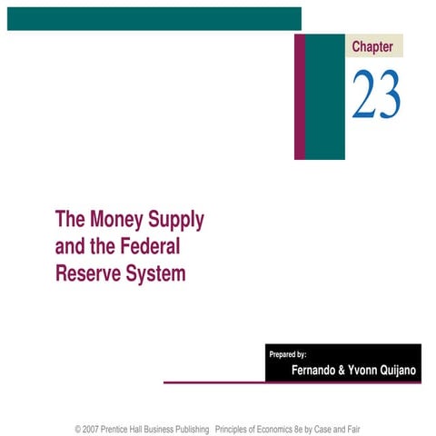 Chapter_23_-_The_Money_Supply_and_the_Federal_Reserve_System.ppt