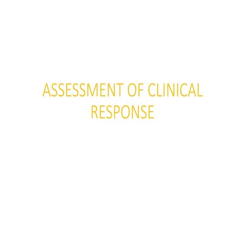 Chapter 25 assessment of clincal responses | PPTX