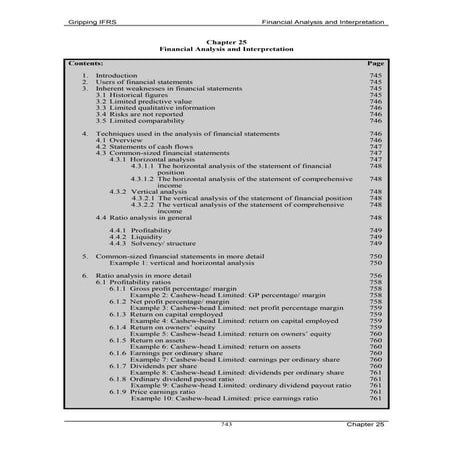 Chapter25 financialanalysis2008 | PDF