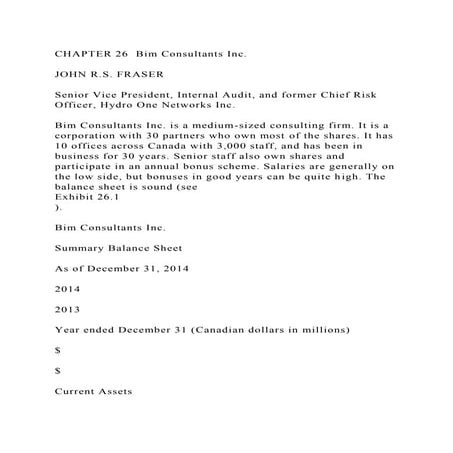 CHAPTER 26 Bim Consultants Inc.JOHN R.S. FRASERSenior Vice P.docx