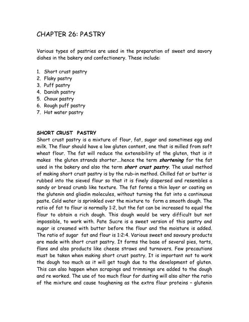 CHAPTER 1 YEAST PRODUCT (BAKING AND PASTRY) | PDF | Cooking | Food & Drink