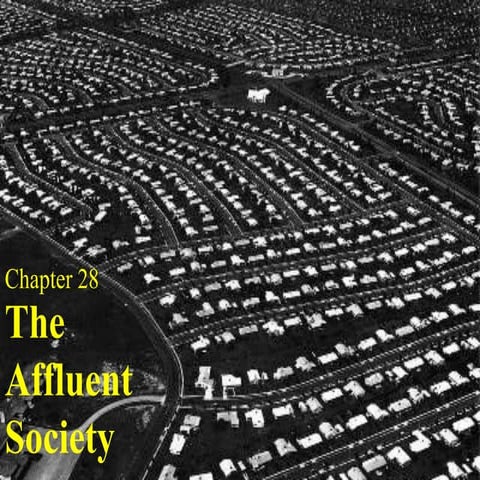 Chapter 28 The Affluent Society.ppt | Economy | Business and Finance