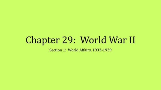 World War 2 presentation | PPTX