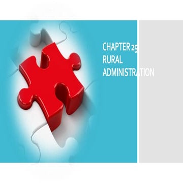 Chapter 29 rural administration | PPTX | Law