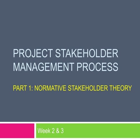 Chapter 2a project stakeholder management process | PPT