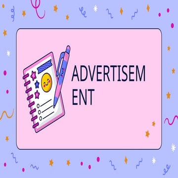 Advertisement text for students grade 9. pdf | PDF