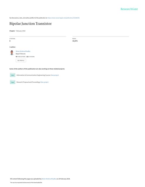 BJT Input and Output Characteristics in Common-Base Configuration | PPTX