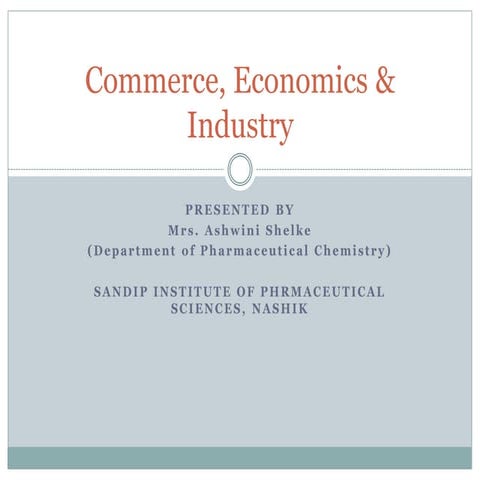 Chapter 2 commerce, economics, industry | PPT
