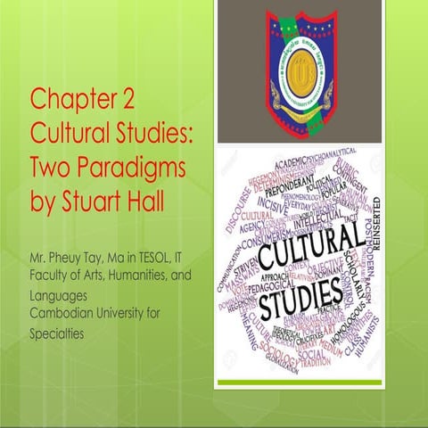 Chapter 2 Cultural Studies, Two Paradigms.pptx
